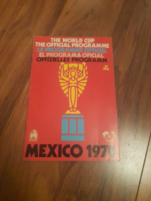 WORLD CUP 1970 "Mexico 70" the Pele WC - Official Programme - Red ...