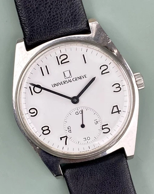 VINTAGE UNIVERSAL GENÈVE FS (ferrovie dello Stato) Railway Watch Mk1 ...