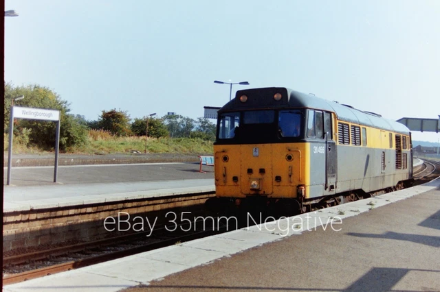 35MM RAILWAY NEGATIVE - Diesel Class 31 31466 Locomotive Wellingborough ...