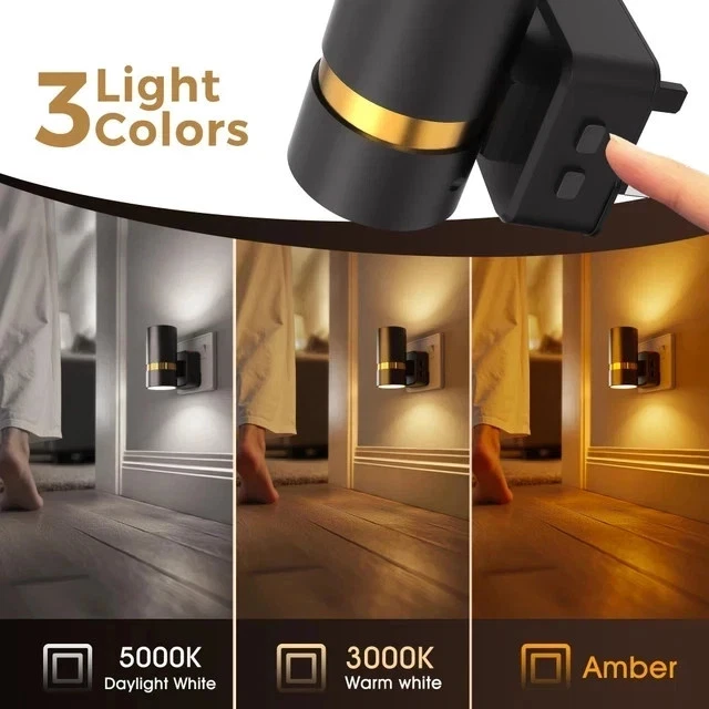 LOHAS-LED NIGHT LIGHT Plug-in with Dusk to Dawn Sensor 5 Brightness ...