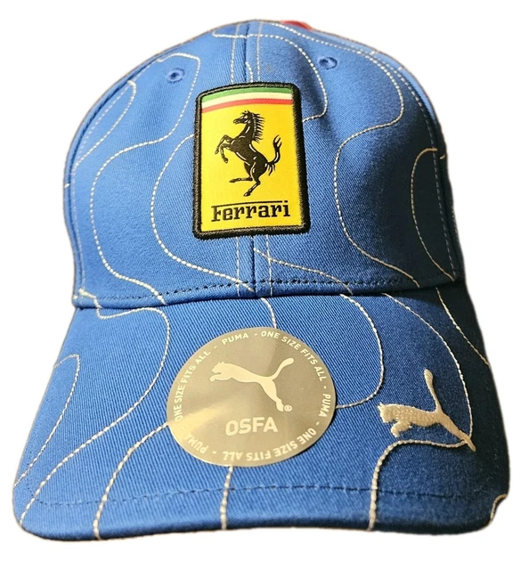 SCUDERIA FERRARI F1 Puma 2025 Monza GP Team Cap/Baseball Hat Men's Blue ...