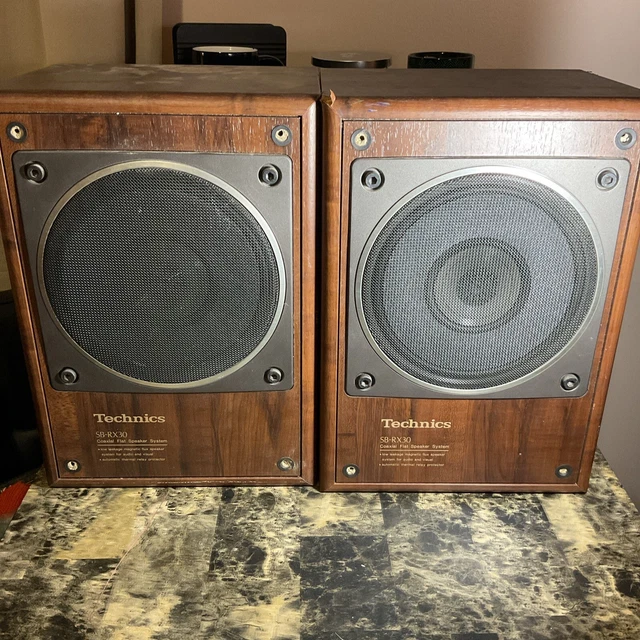 VINTAGE TECHNICS SB-RX30 Coaxial Flat Speaker System Excellent ...
