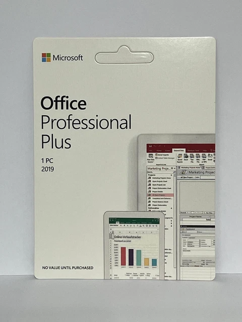 MICROSOFT OFFICE 2019 professional plus For Windows 10-11 (Not for Mac ...