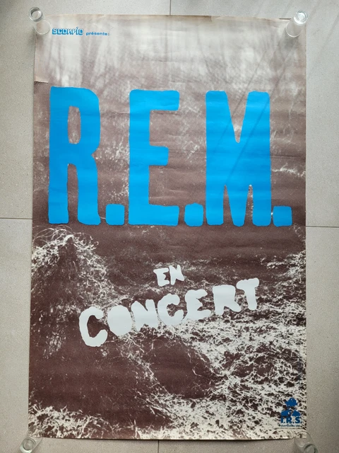 AFFICHE POSTER REM "en concert" Murmur original french tour poster 1983 ...