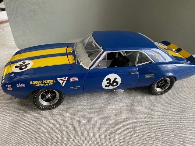 1967 CHEVY CAMARO Z28 Sunoco Trans Am PENSKE Mark Donohue #36 GMP 1/18 ...