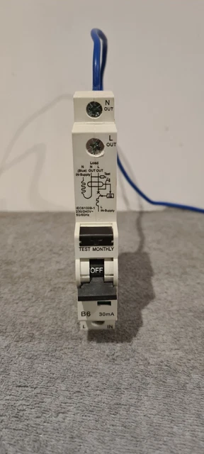LEWDEN CONTROL GEAR Direct CGD 30mA RCBO Circuit Breaker - TESTED £13. ...