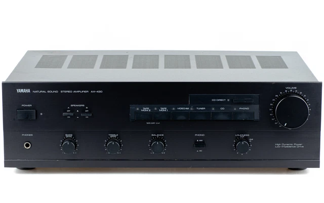 YAMAHA AX-430 AMPLIFICATEUR Noir / Phono MM Mc/ Uniforme 1 An Garantie [2] EUR 175,53 - PicClick FR