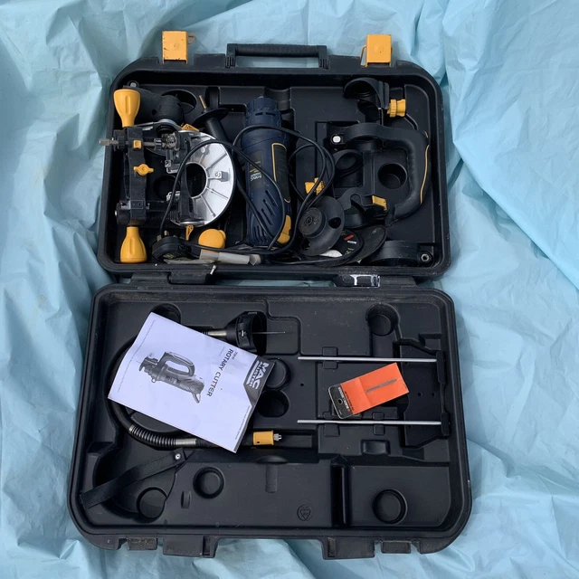 MACALLISTER PRO ROUTER Rotary Trim Cutter 701w with Carrying Case £25. ...
