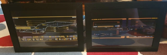 STAR TREK 2 Lcars uss enterprise 1701D& E A3 posters in brand new ...