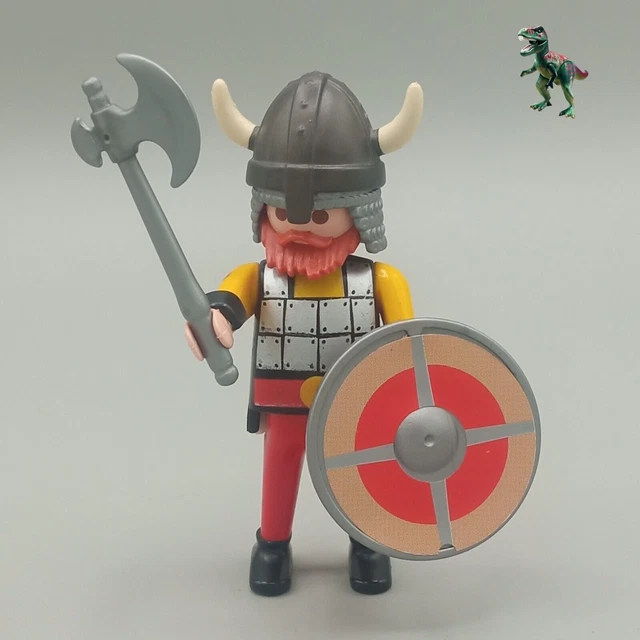 PLAYMOBIL FIGURE BARBARIAN Viking Medieval Ship Viking Bandit 3156 5714 ...