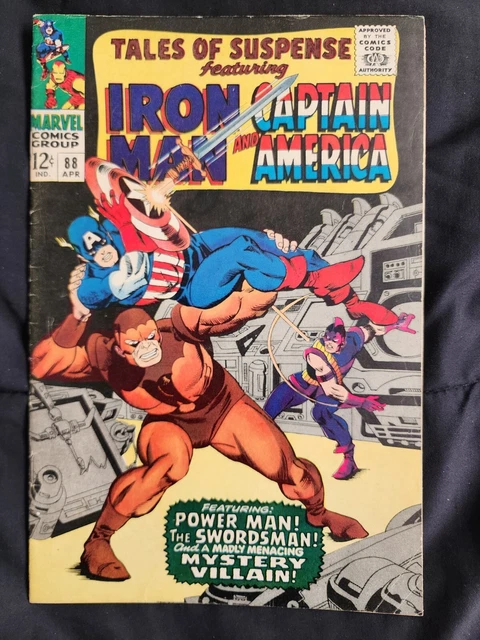 TALES OF SUSPENSE #88 haute qualité. Captain America Iron Man Powerman ...