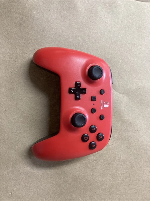 POWER A ENHANCED Wireless Controller Nintendo Switch Red/Black No Cable ...