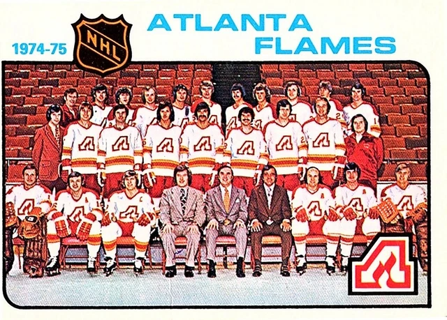 VINTAGE HOCKEY CARDS Opc 1975 Team Card Atlanta Flames No147 $2.50 ...