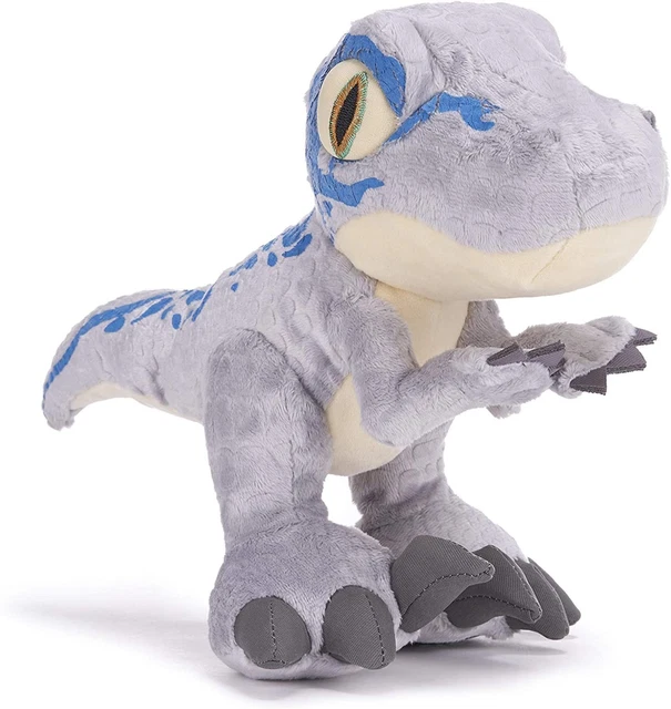 JURASSIC WORLD CHUNKY Baby Blue Velociraptor Dinosaur 10" Soft Toy ...