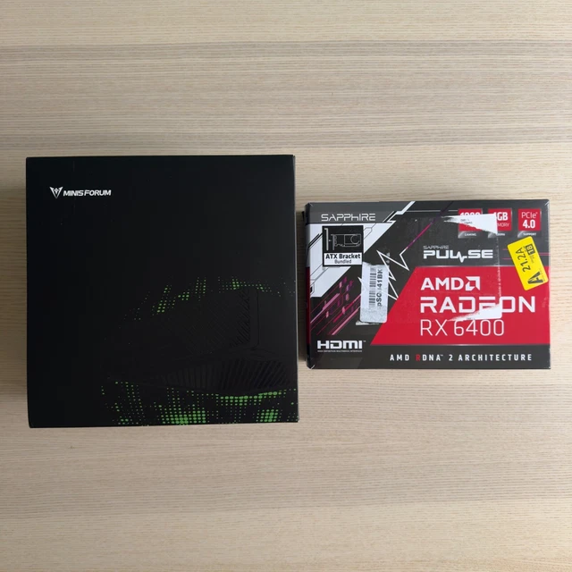 MINISFORUM MS-01 MINI Workstation with AMD RX6400 GPU + 1Tb SSD + 32GB ...