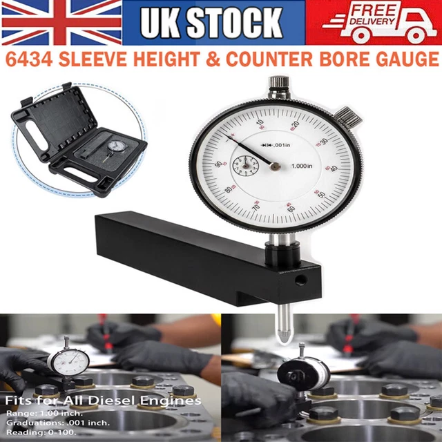 FOR CENTRAL TOOLS 6434 Dial Indicator Cylinder Sleeve Height ...