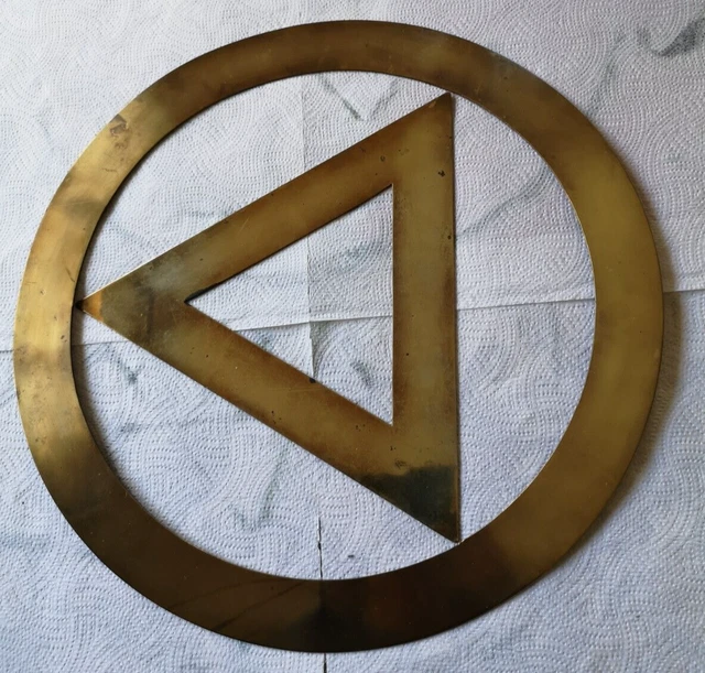 MASONIC ROYAL ARCH / Chapter Altar Circle and Triangle - Brass colour £ ...