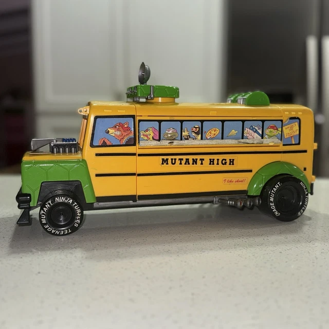 VTG 1992 TMNT Rock n Roll Muta Bus Near Complete Teenage Mutant Ninja ...