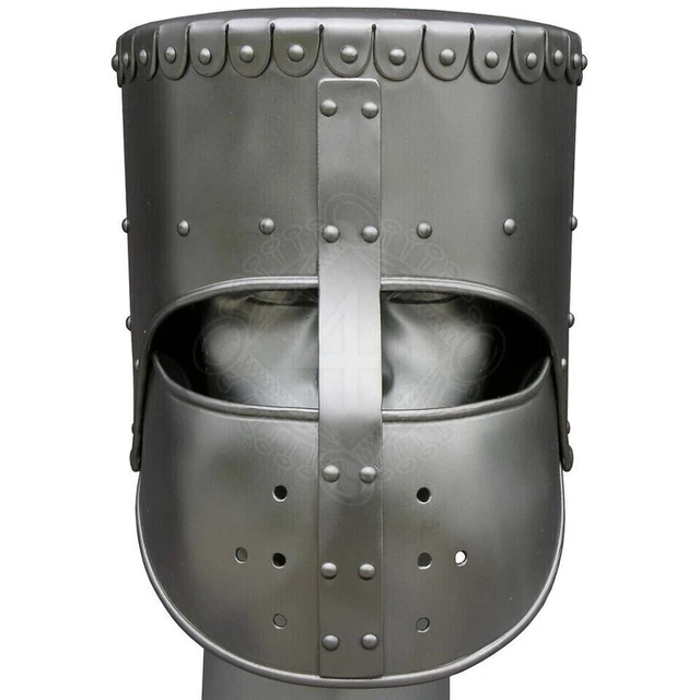 KNIGHT NORMAN MEDIEVAL Armor Knightly Flat-Topped Helmet Open Great ...