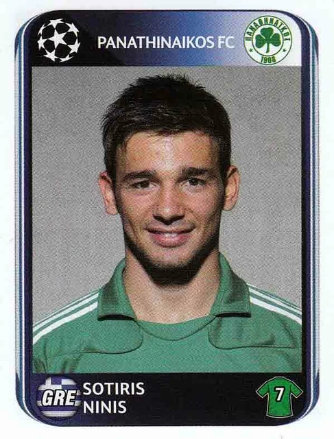 AUTOCOLLANT PANINI LIGUE des Champions 2010/2011 N°238 Sotiris Ninis Panathinaikos FC EUR 1,00 ...