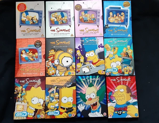 THE SIMPSONS DVD Boxsets Complete Seasons 1 - 12 Collectors Editions £ ...