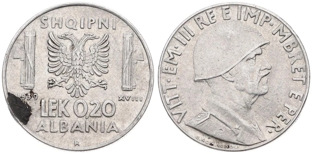 ALBANIA - ALBANIA 0,2 Lek 1939 - Shqipni - I EUR 7,99 - PicClick IT