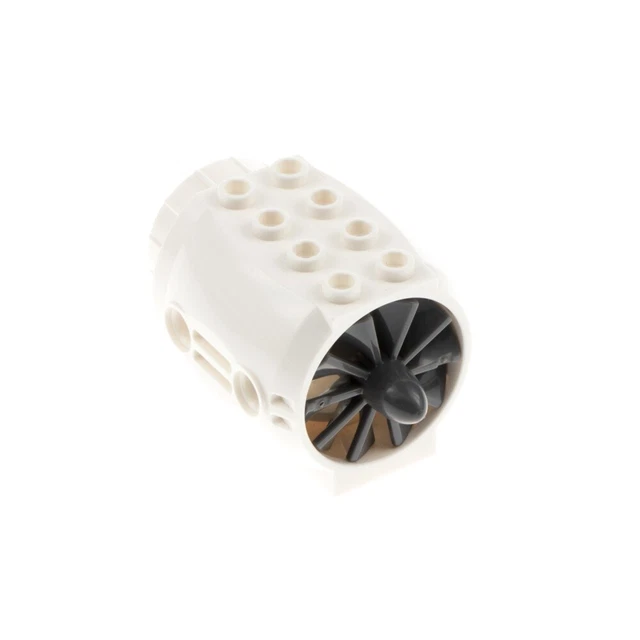 1X LEGO ENGINE 5x4x3 White Motor Large Propeller Neu-Dunkel Grey x577 ...