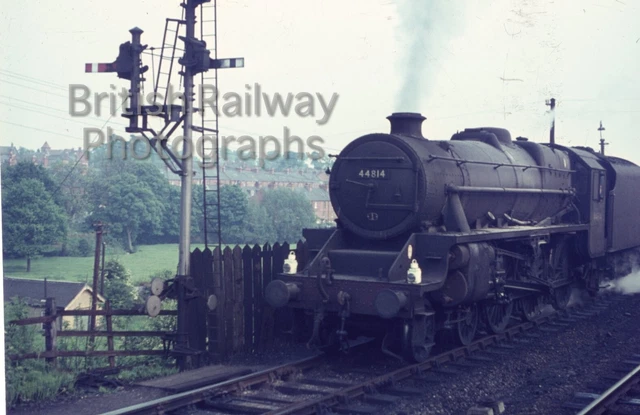 35MM SLIDE BR British Railways Steam Loco 44814 Class 5MT at Woodford ...