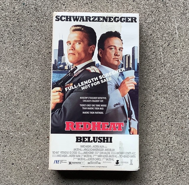 RED HEAT VHS Rare Promo Screener IVE 80s Action Arnold Schwarzenegger ...
