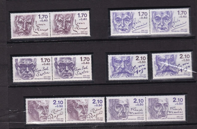 TIMBRE FRANCE 1985 Serie Personnages Celebres X 2-N**.Tb-Voir Scan-Z306 EUR 1,00 - PicClick FR