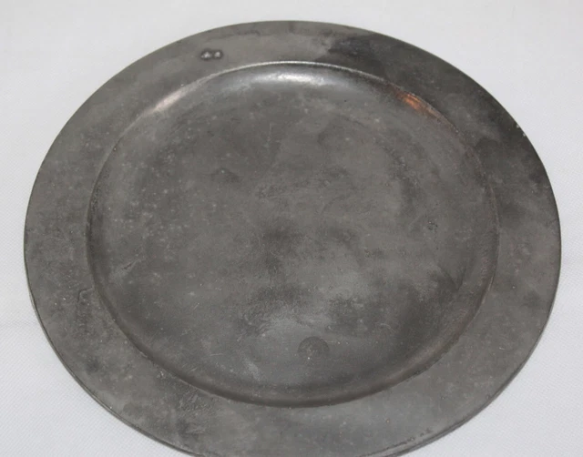 ANTIQUE 18TH C PEWTER PLATE RICHARD NORFOLK OF LONDON TOUCH MARK ( LOT ...