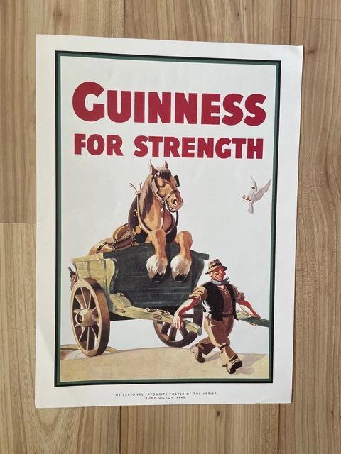 90S GUINNESS ADVERT Print 440mm x 313mm - Guinness for Strength £12.00 ...