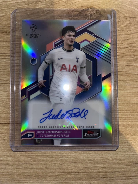 TOPPS FINEST 22/23 Jude Soonsup-Bell Auto - Tottenham Hotspur EUR 20,00 ...