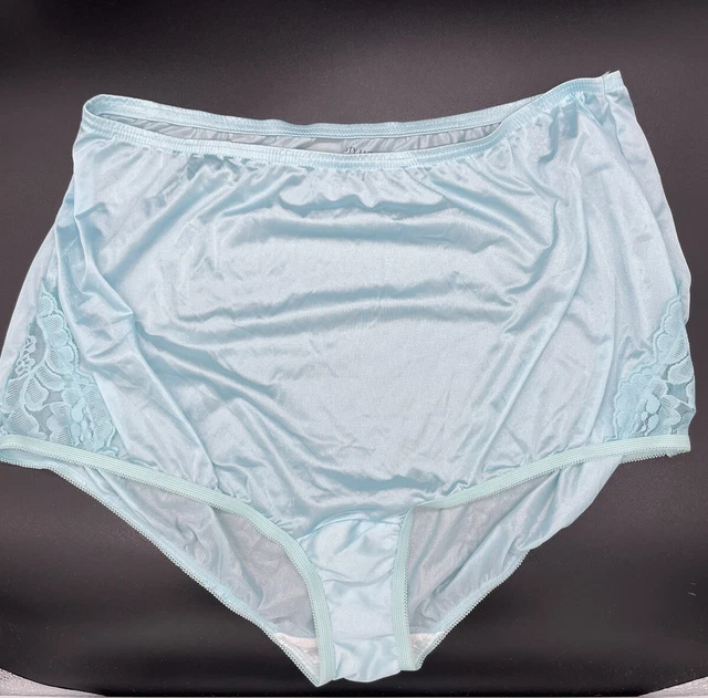 Vanity Fair Vintage Granny Panties Mushroom Gusset Pink Silky Nylon 12