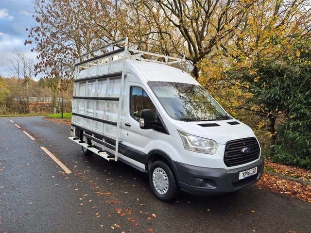 2014 FORD TRANSIT 350 L3 H3 LWB HIGH ROOF WINDOW GLASS FRAIL VAN 40k ...