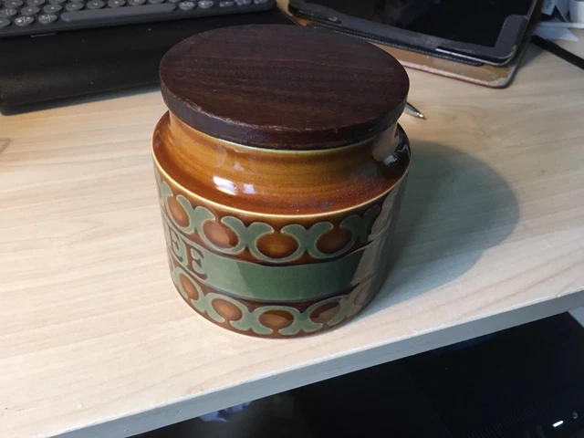 VINTAGE BROWN HORNSEA Pottery 1976 Brontë Coffee Jar £17.75 - PicClick UK