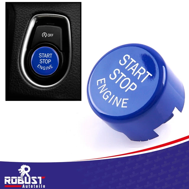 START STOP KNOPF Blau Glanz Für Bmw F10 F12 F20 F22 F30 F31 F32 F33 F25 ...