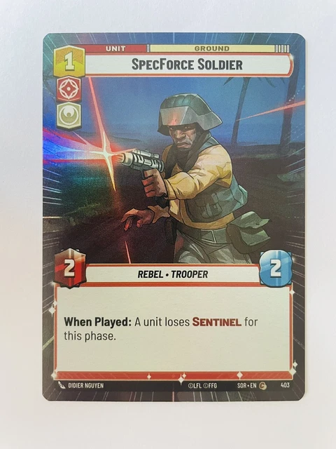 STAR WARS UNLIMITED Specforce Soldier Hyperspace Foil Card 403 Mint EUR ...