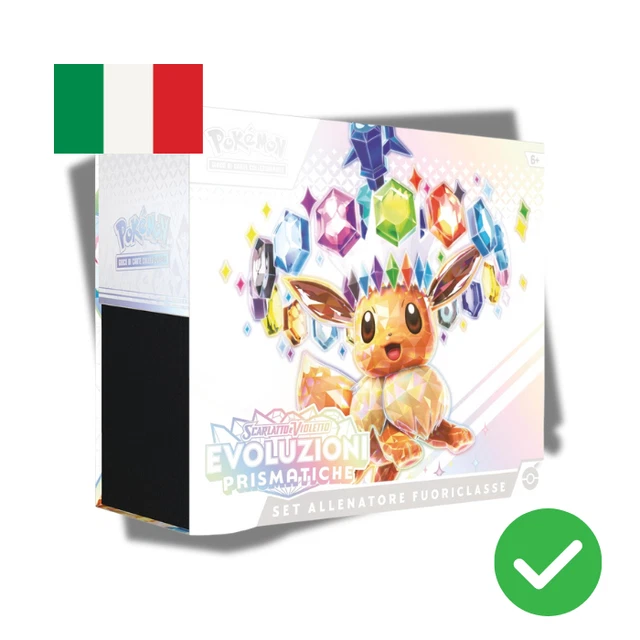 POKEMON SV8.5 PRISMATIC Evolutions Elite Trainer Box Sealed Italian Pre ...
