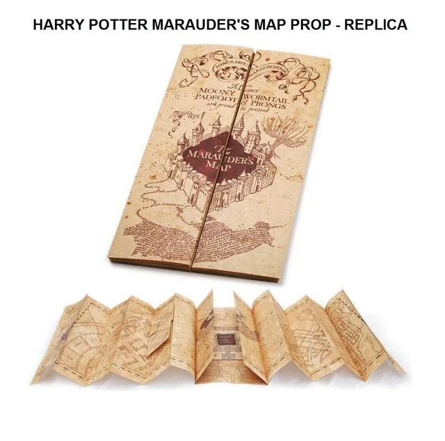 HARRY POTTER MARAUDERS map Prop Replica. Size 77cm x 22cm open Craft ...