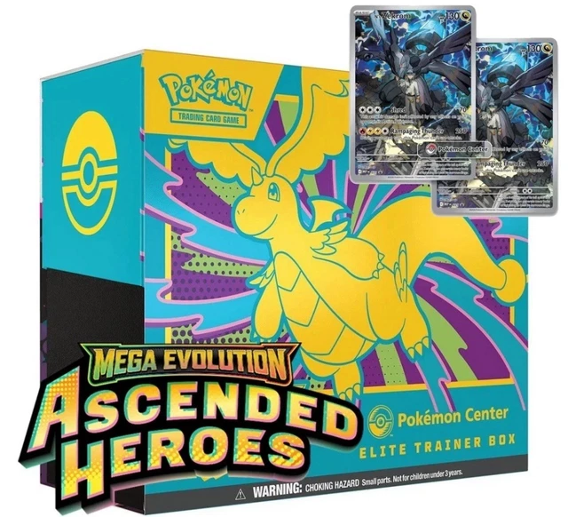 POKÉMON TCG: ASCENDED Heroes - Pokemon Center ETB - CONFIRMED PRE ORDER ...