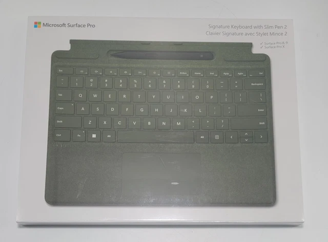 MICROSOFT SURFACE PRO Signature Keyboard Surface Slim Pen 2 Forest ...