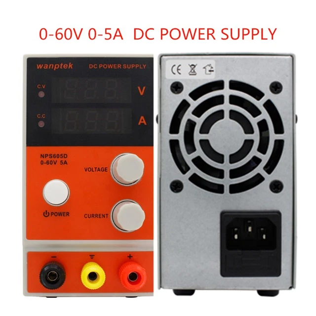 LABORNETZGER?T NEU LABORNETZTEIL 60V 5A DC Trafo Regelbar Netzger?t Digital NEU EUR 72,07 ...