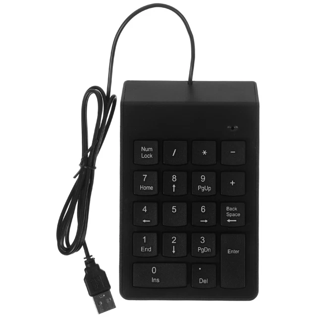 NUMERICAL KEYPAD ERGONOMIC Keyboards Wired Laptop Mechanical £9.19 ...