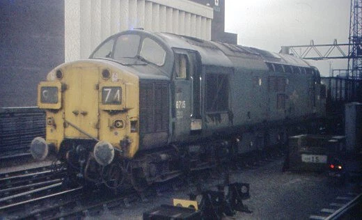 ORIGINAL COLOUR SLIDE of D6715 BR class 37 diesel loco £2.25 - PicClick UK