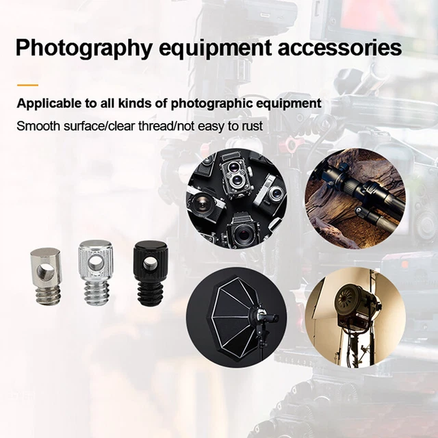CAMERA SCREW 1/4” Thread Hole Screw Insert Adapter Digital Camera ...