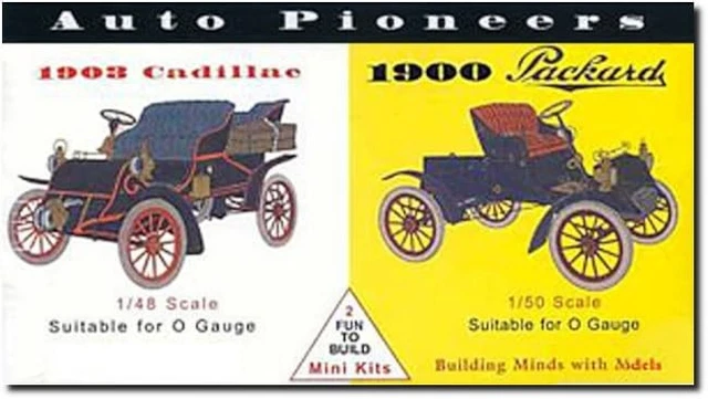 PLATTS GLENCO MODEL Classic Car Set 1 1/48 1903 Cadillac & 1/50 1900 ...
