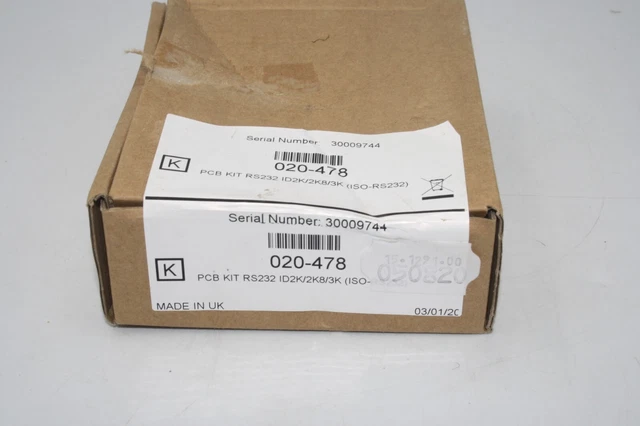 NOTIFIER 020-478 ID2000 / ID3000 Series Isolated RS232 Module Kit-NEW £ ...