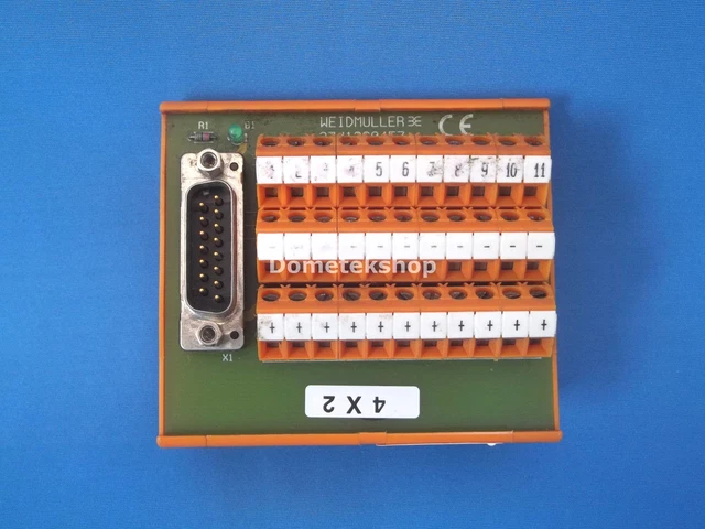 CARTE DE CONNEXION Weidmuller 27/1360457 avec connecteur 15 broches m ...