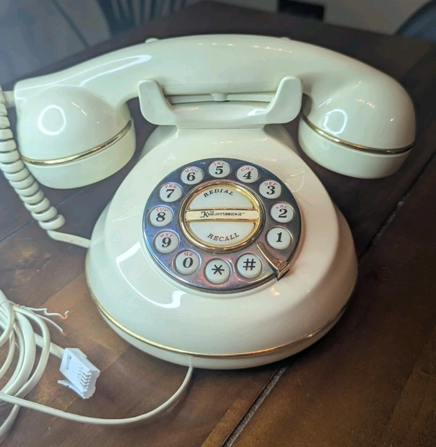 ASTRAL THE KNIGHTSBRIDGE Vintage Cream Retro Style Push button ...